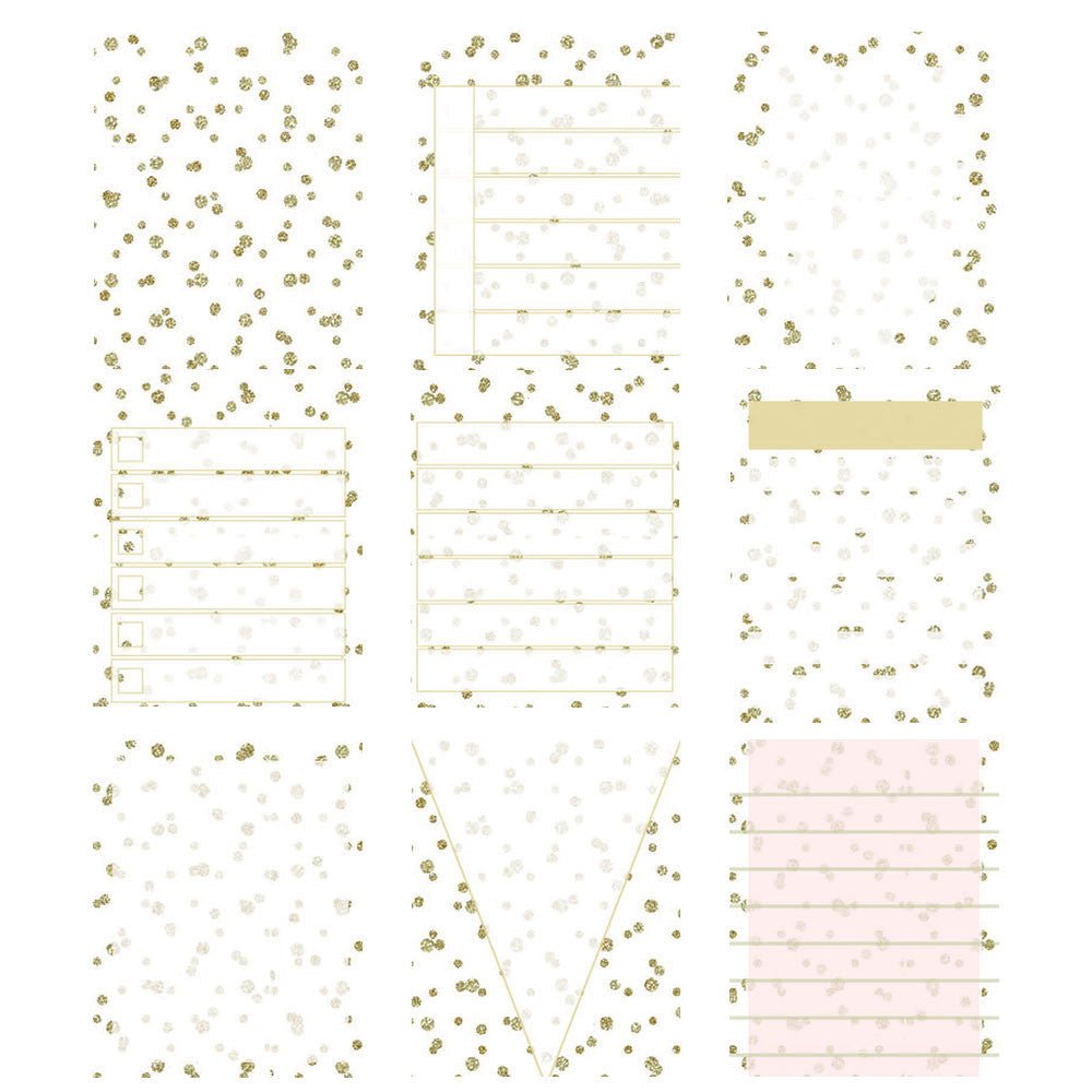 Free Gold Glitter Dots Planner Stickers – dashleigh