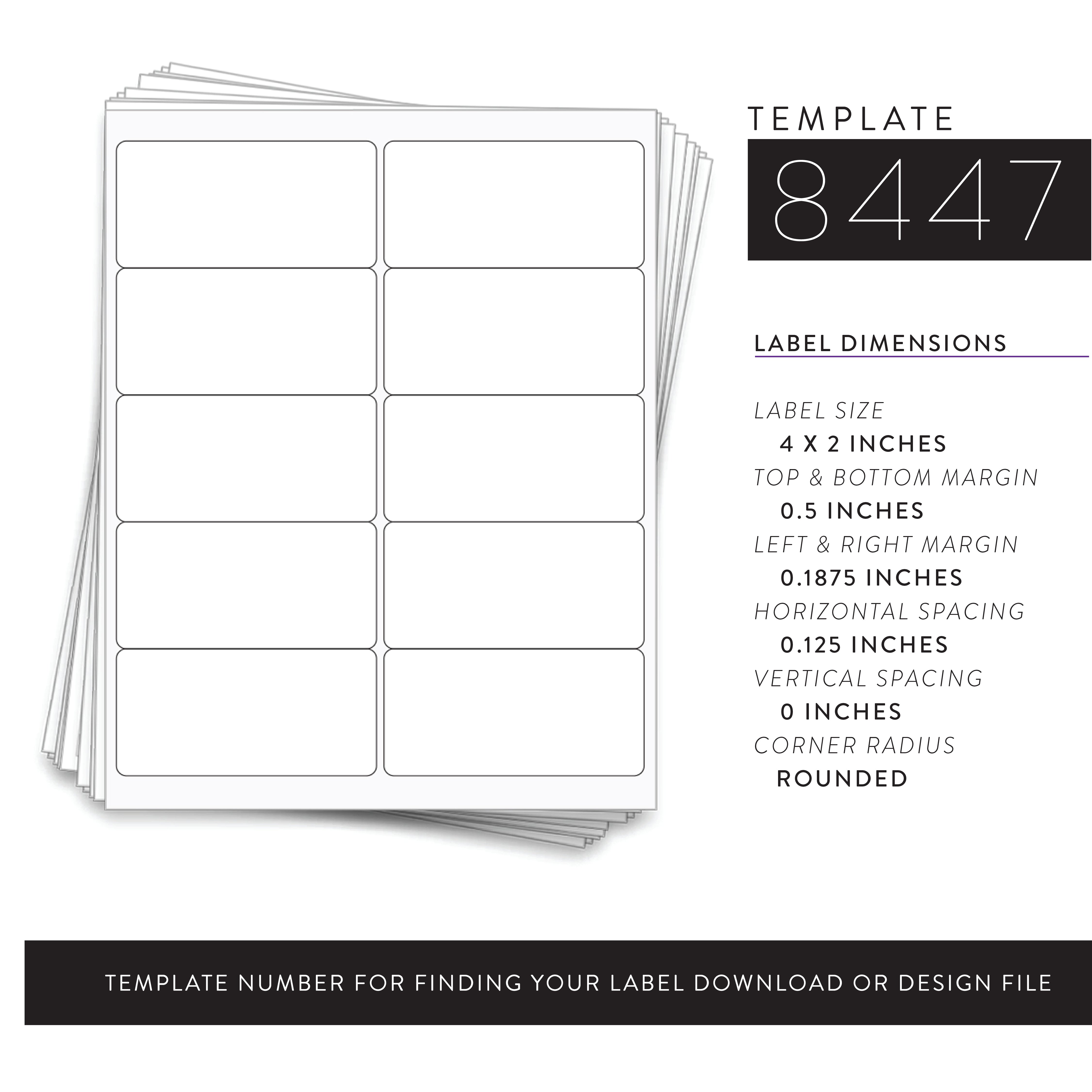 Buy Printable Waterproof 100ml Bottle & Cosmetic Labels - 4x2 in ...