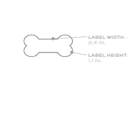 Dog Bone Shaped Sheet Labels -- Make your own labels from home – dashleigh