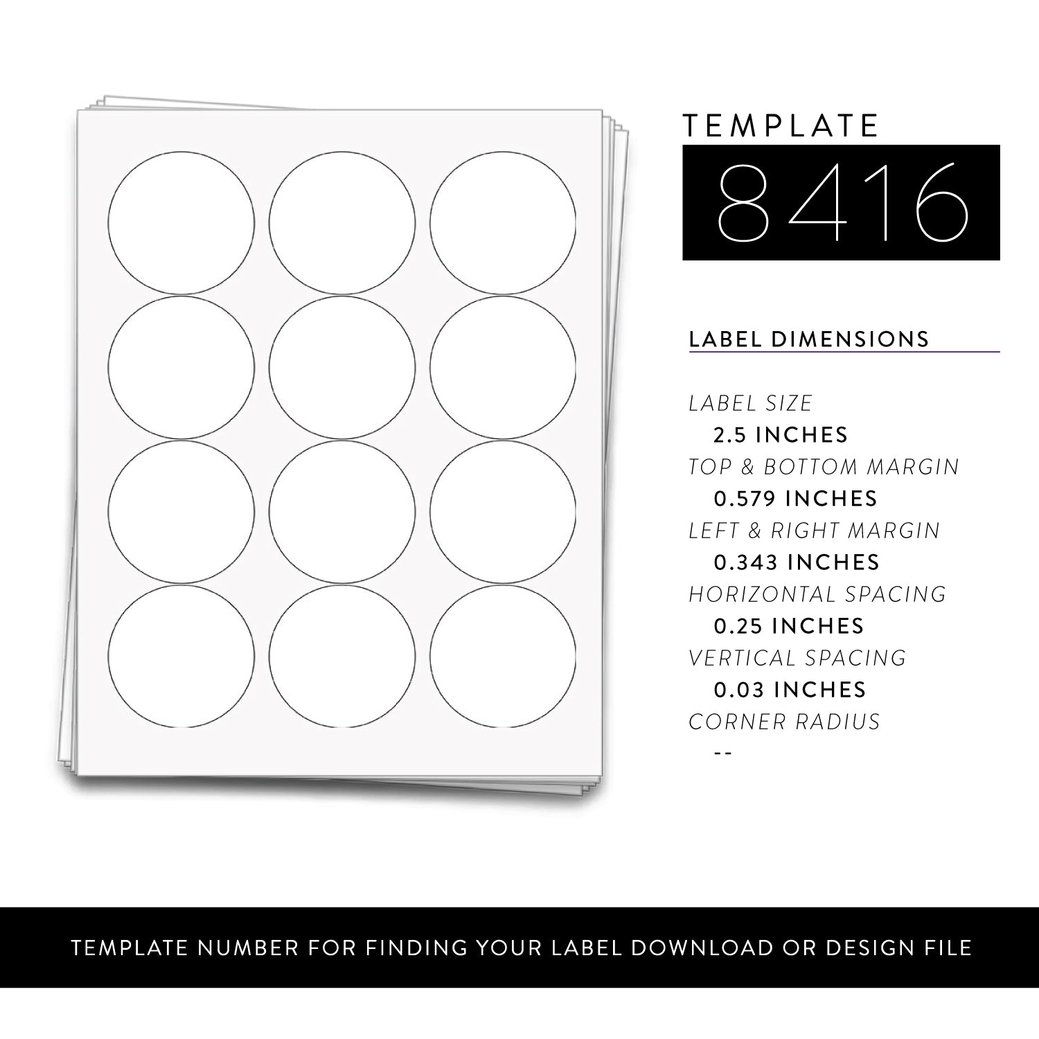 Wide Mouth Jar Labels, 2.5 in., Round - [8416] – dashleigh