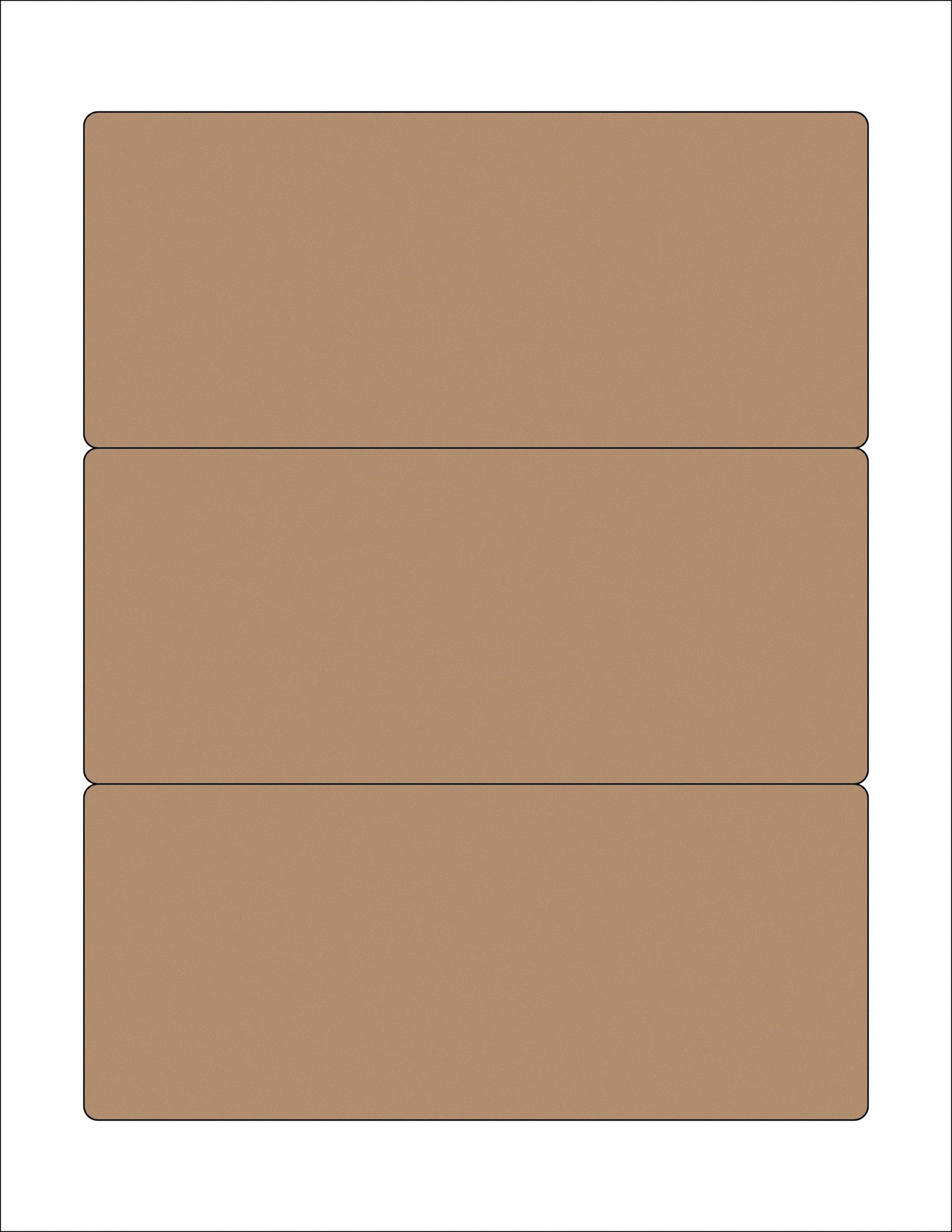 Personalized Kraft Beer Bottle Labels - 30 Full Wrap Labels, 7x3 inches ...