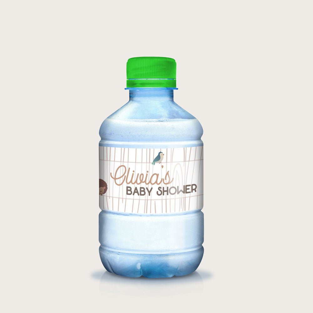 50 Water Bottle Labels, 7 x 2 in. -- Customize and Edit Printable Water ...