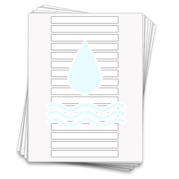 Waterproof Jar Seal Labels - 80 Durable White Vinyl Adhesive Labels for ...