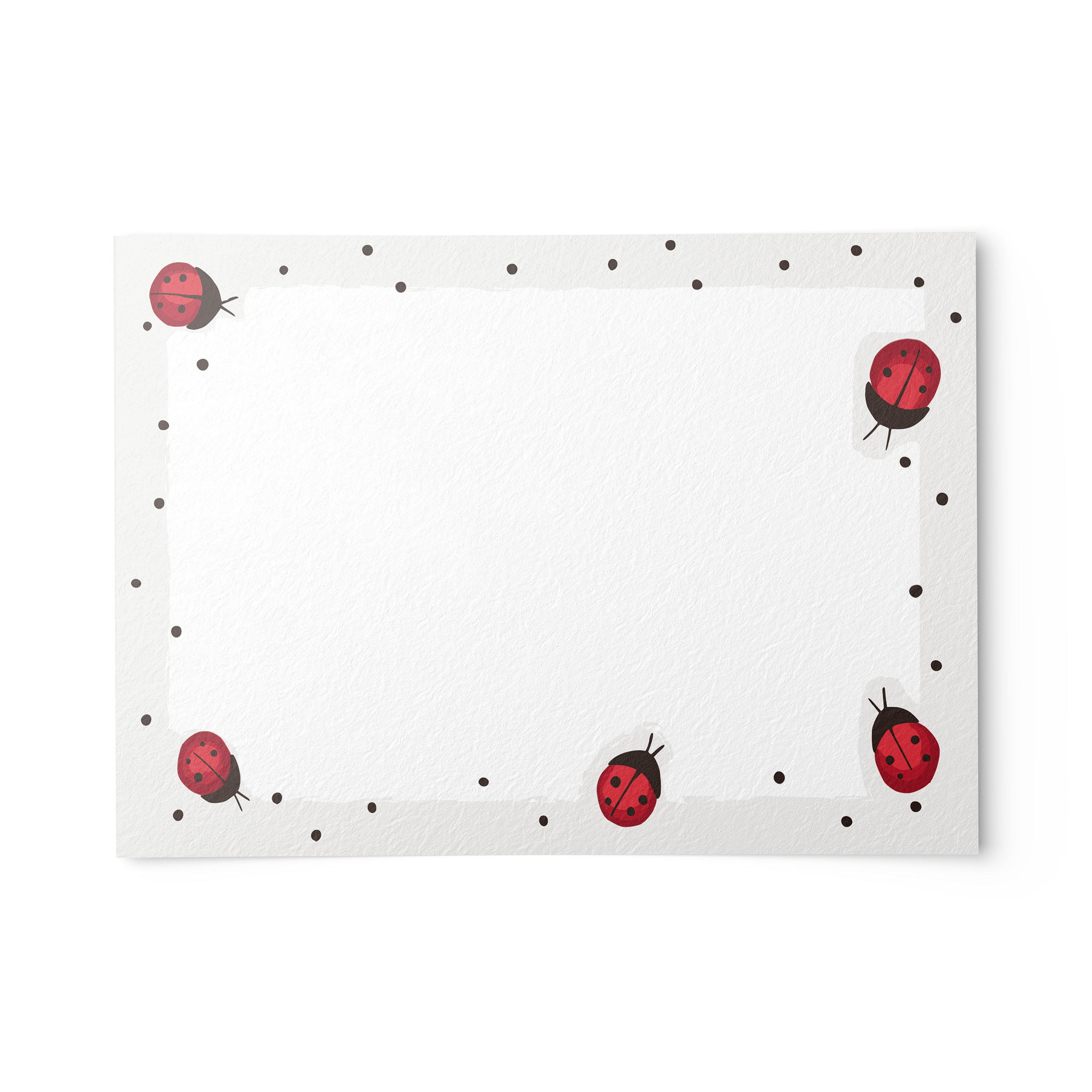 Ladybug Note Cards, 4 x 6 inches, Set of 48 – dashleigh