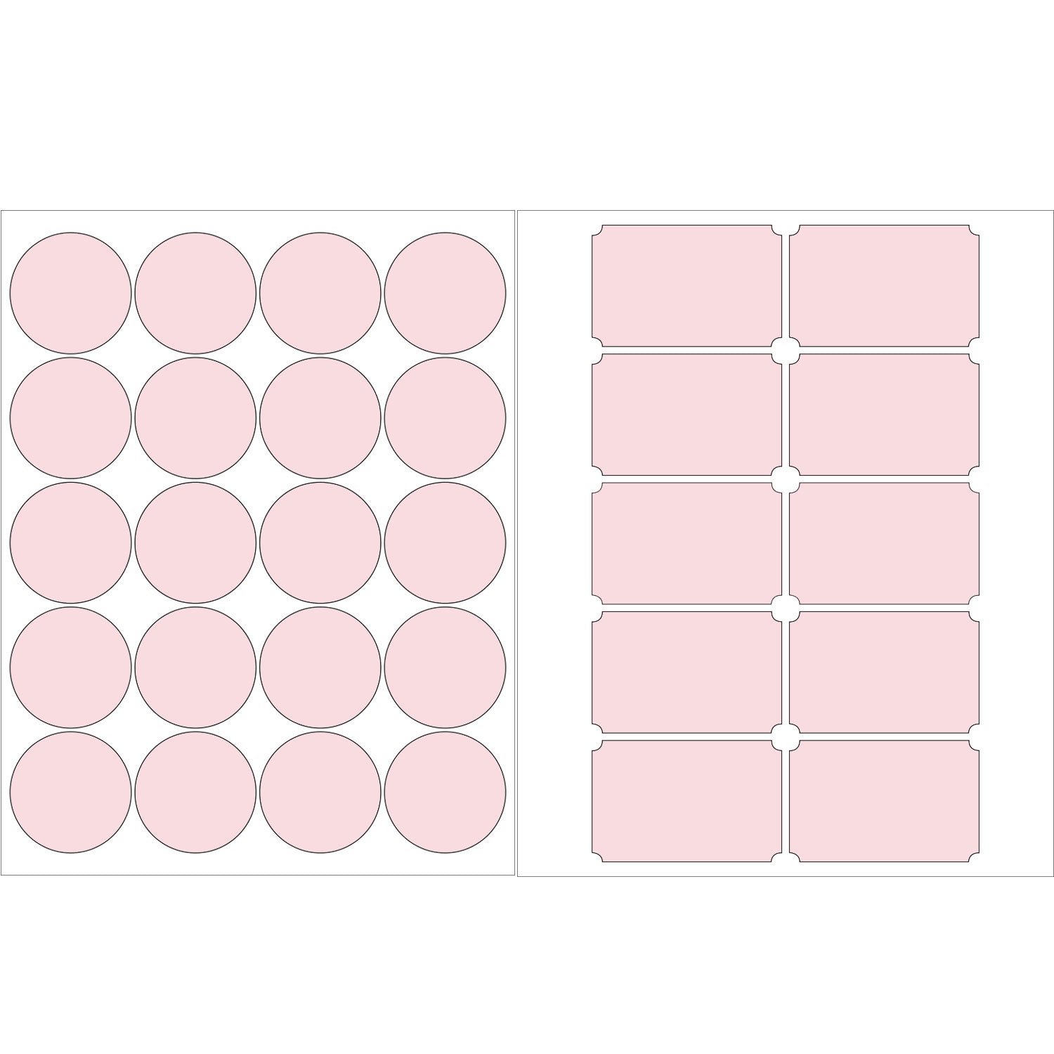 Mason Jar Labels for 40 Jars and Lids, Multiple Colors – dashleigh