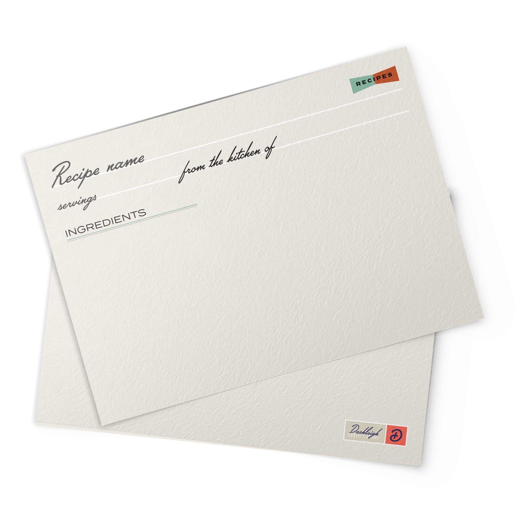 Mid Century Recipe Cards (Set of 50) - Add a Touch of Retro Charm to ...