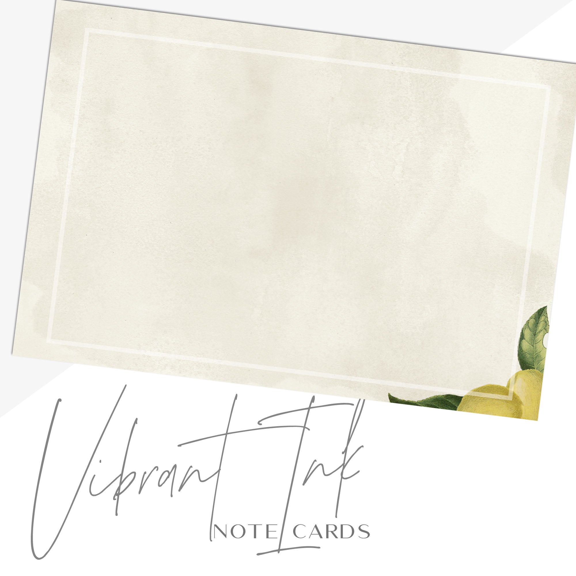 Vintage Lemon Note Cards, 4x6 inch – dashleigh