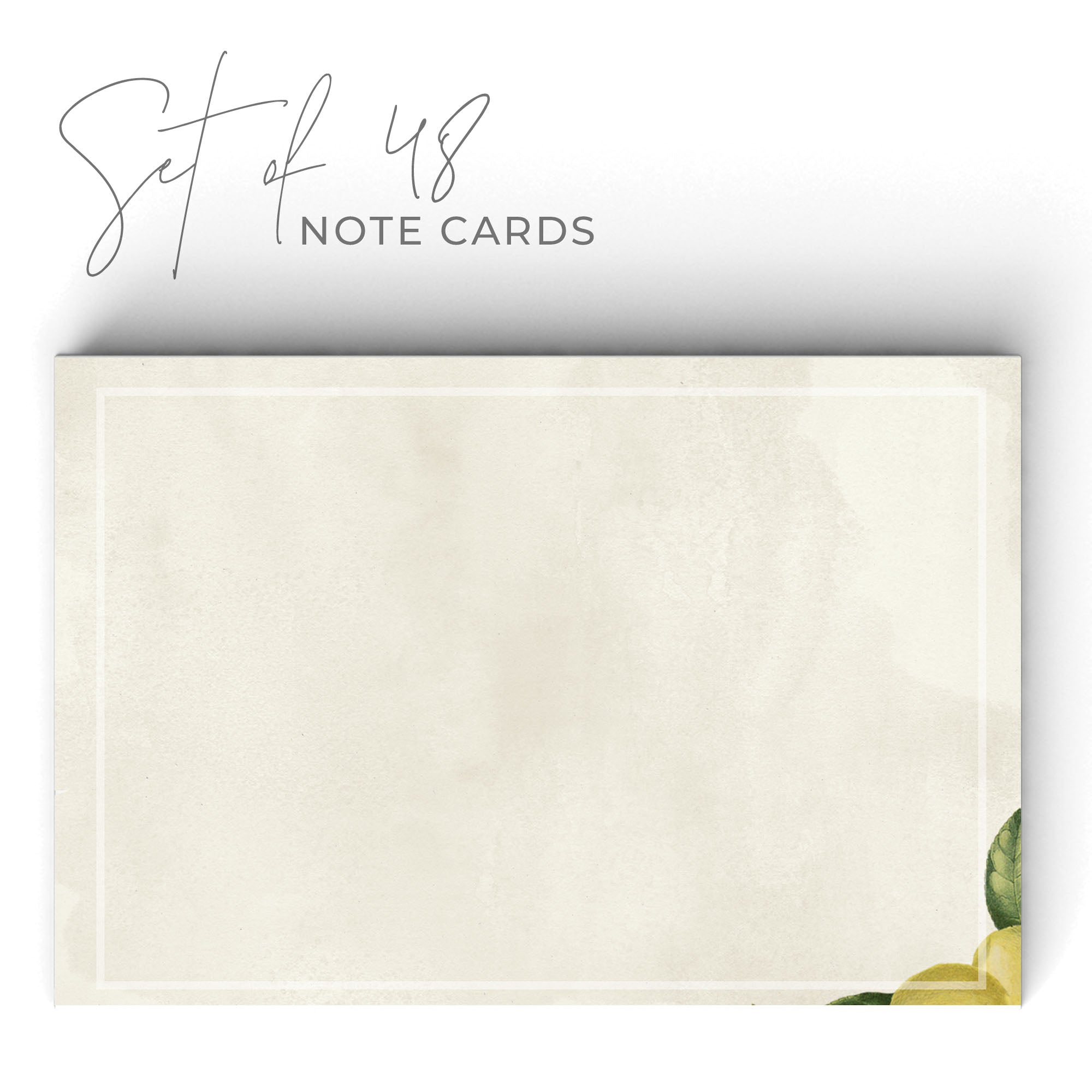 Vintage Lemon Note Cards, 4x6 inch – dashleigh